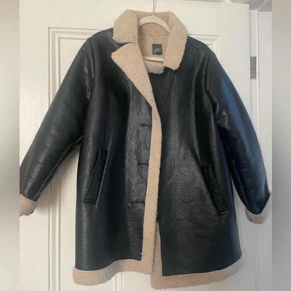 wild fable | Jackets & Coats | Sherpa Leather Jacket | Poshmark